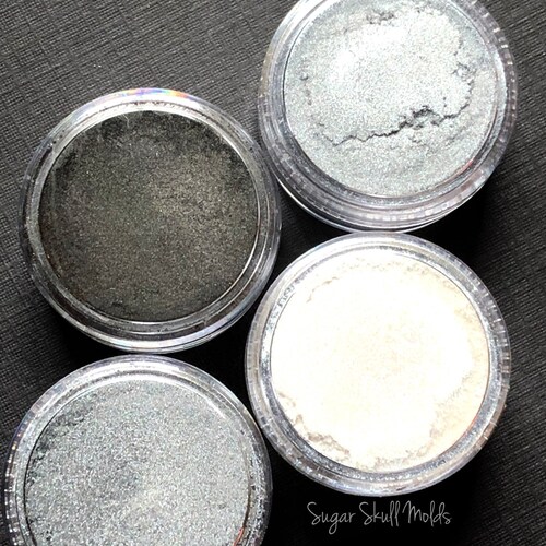 7 Jars of Sparkly Rainbow Craft Mica Pigment Powders Craft - Etsy