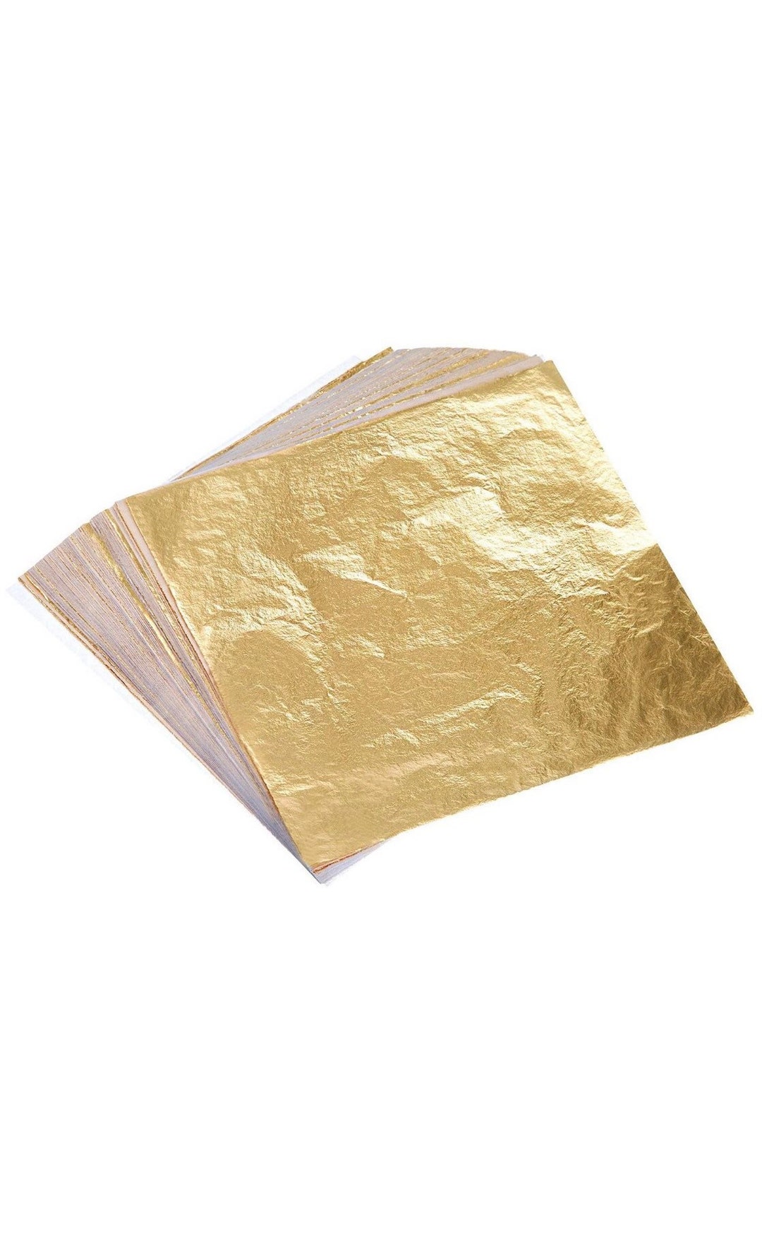 100 Sheets of Gold Metal Foil Leaf Sheets 14x14cm - Etsy
