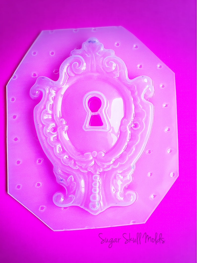 Large Ornate Skeleton Key Keyhole 2 Flexible Plastic Mold for - Etsy