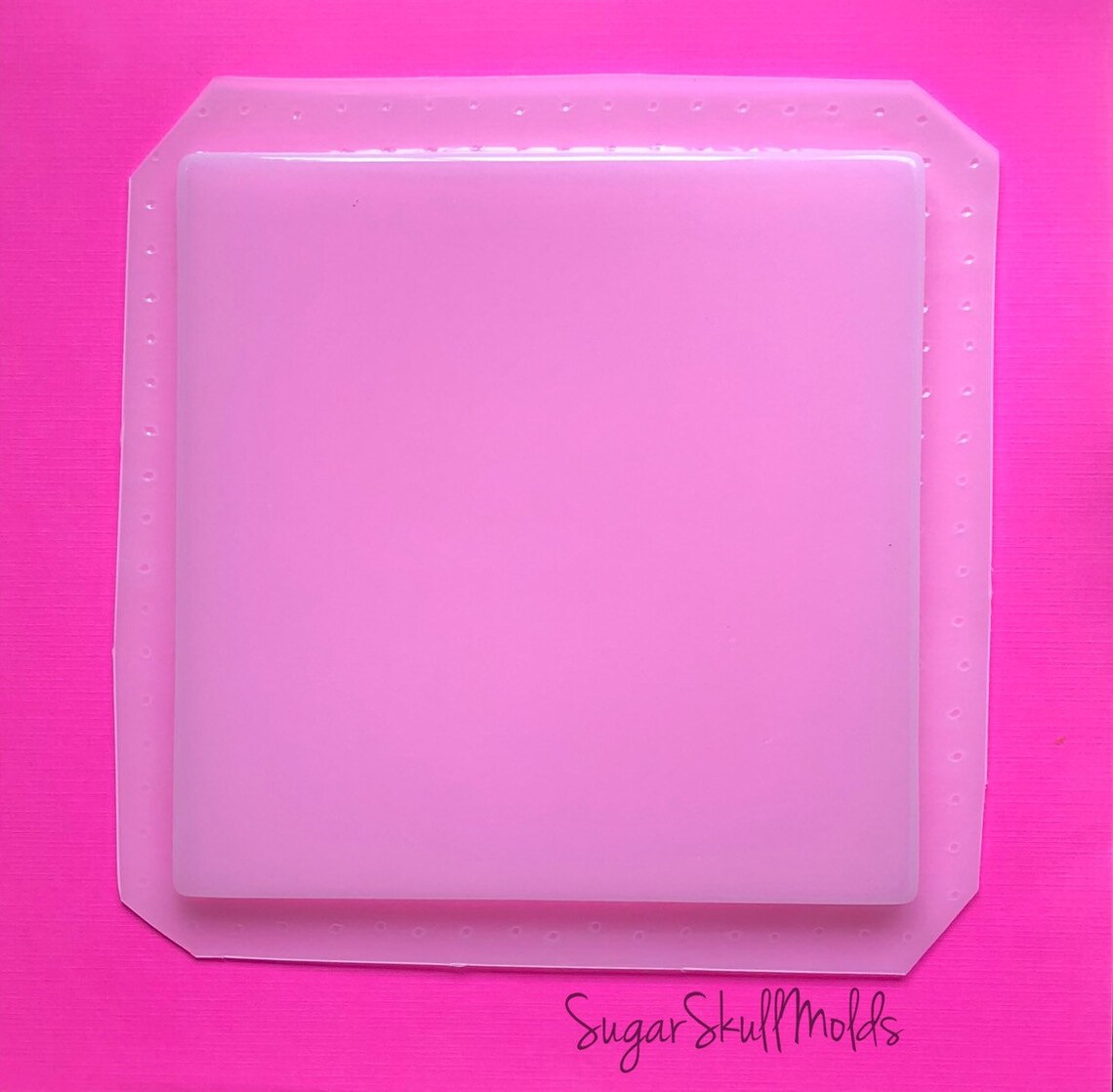 Large 8 Inch Square Tile or Trivet Flexible Plastic Mold for - Etsy