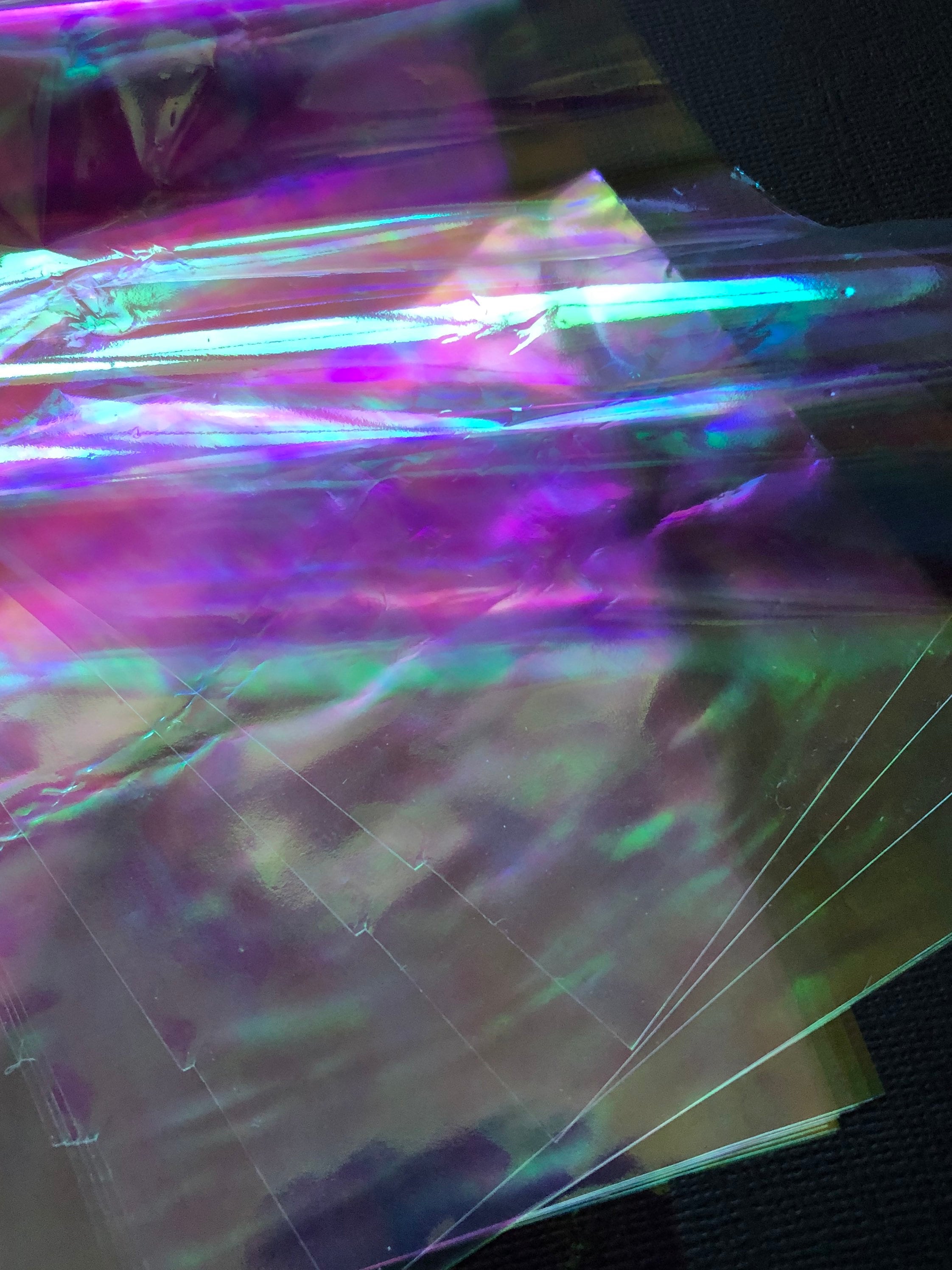 20pc Assorted Iridescent Clear Cellophane Film Sheets for | Etsy