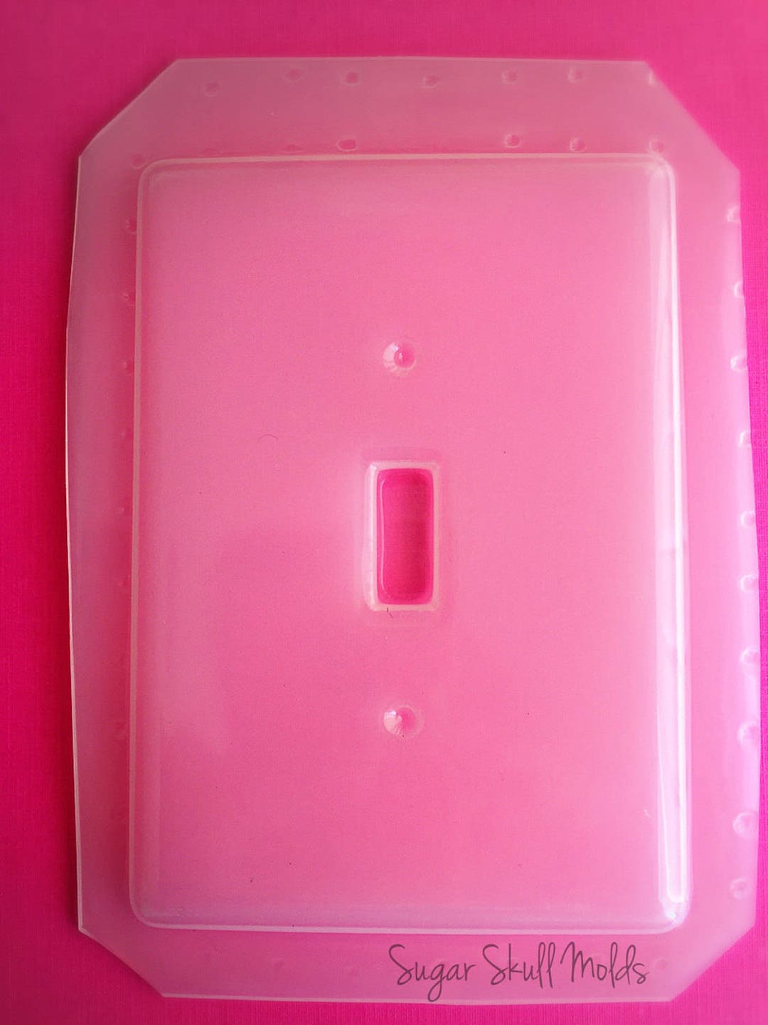 Beveled Single Light Switch Plate Cover Flexible Plastic Resin Mold for ...