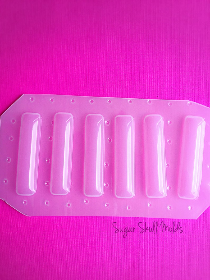 6pc 10x50mm Long Rectangle Cabochon Dome Flexible Plastic Mold - Etsy