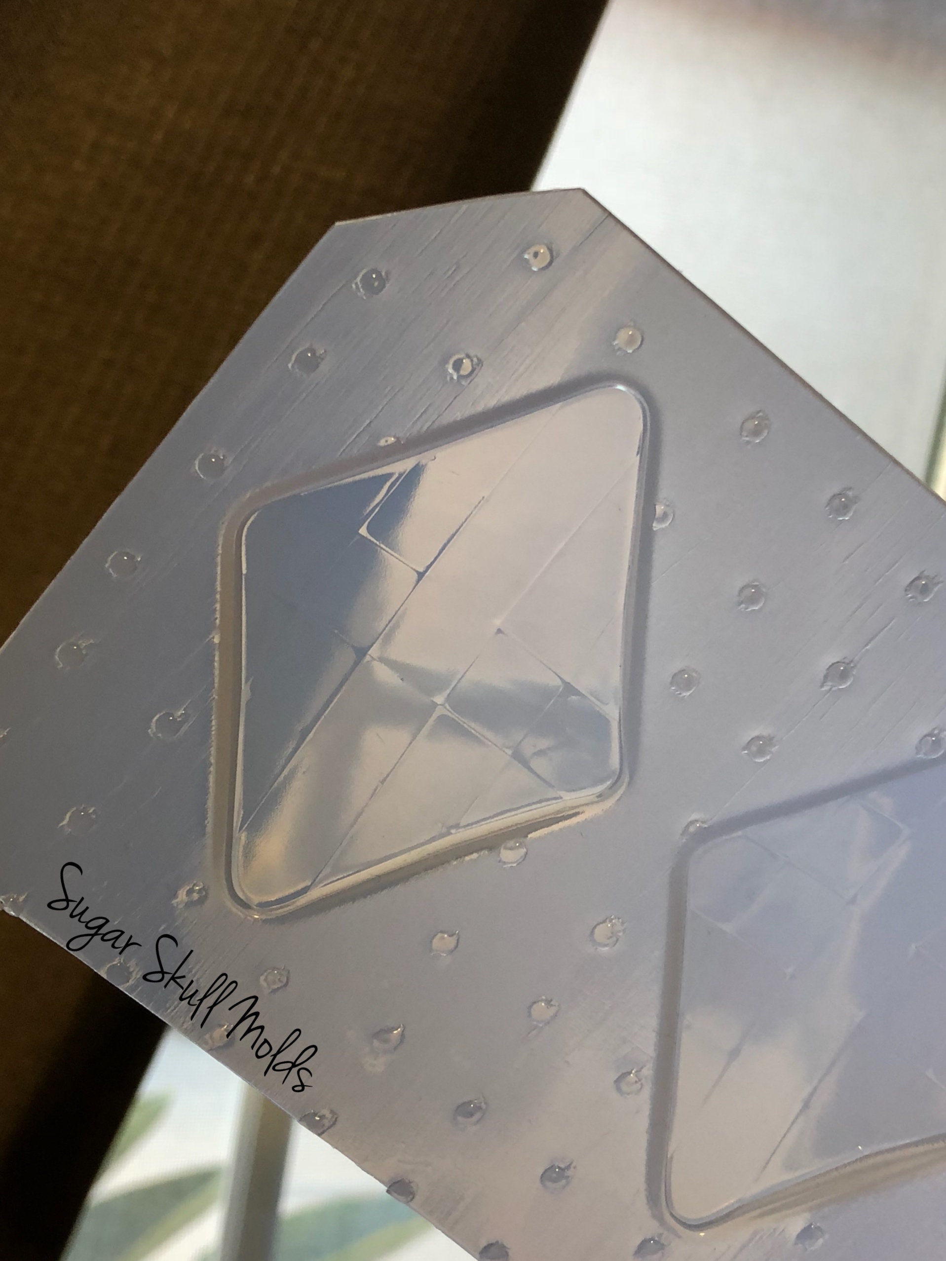 2pc Faceted 65mm Diamond Gems Rhombus Jewel Shapes Flexible | Etsy