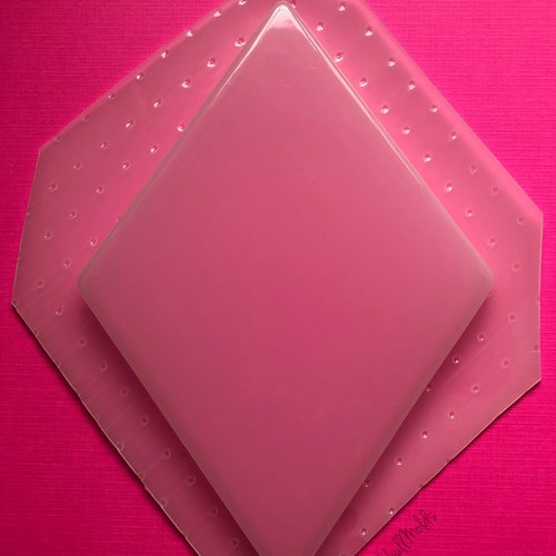 Faceted Large Diamond Rhombus Jewel Shape Flexible Plastic - Etsy
