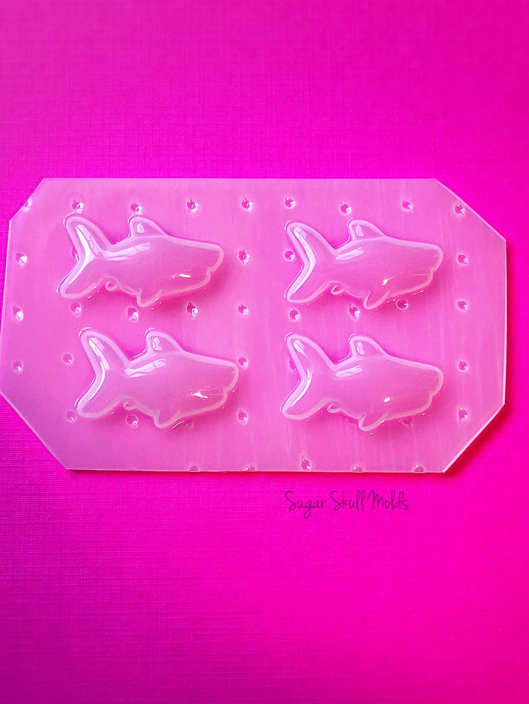 4pc Mini Shark Sea Life Ocean Flexible Plastic Mold for Resin Jewelry ...