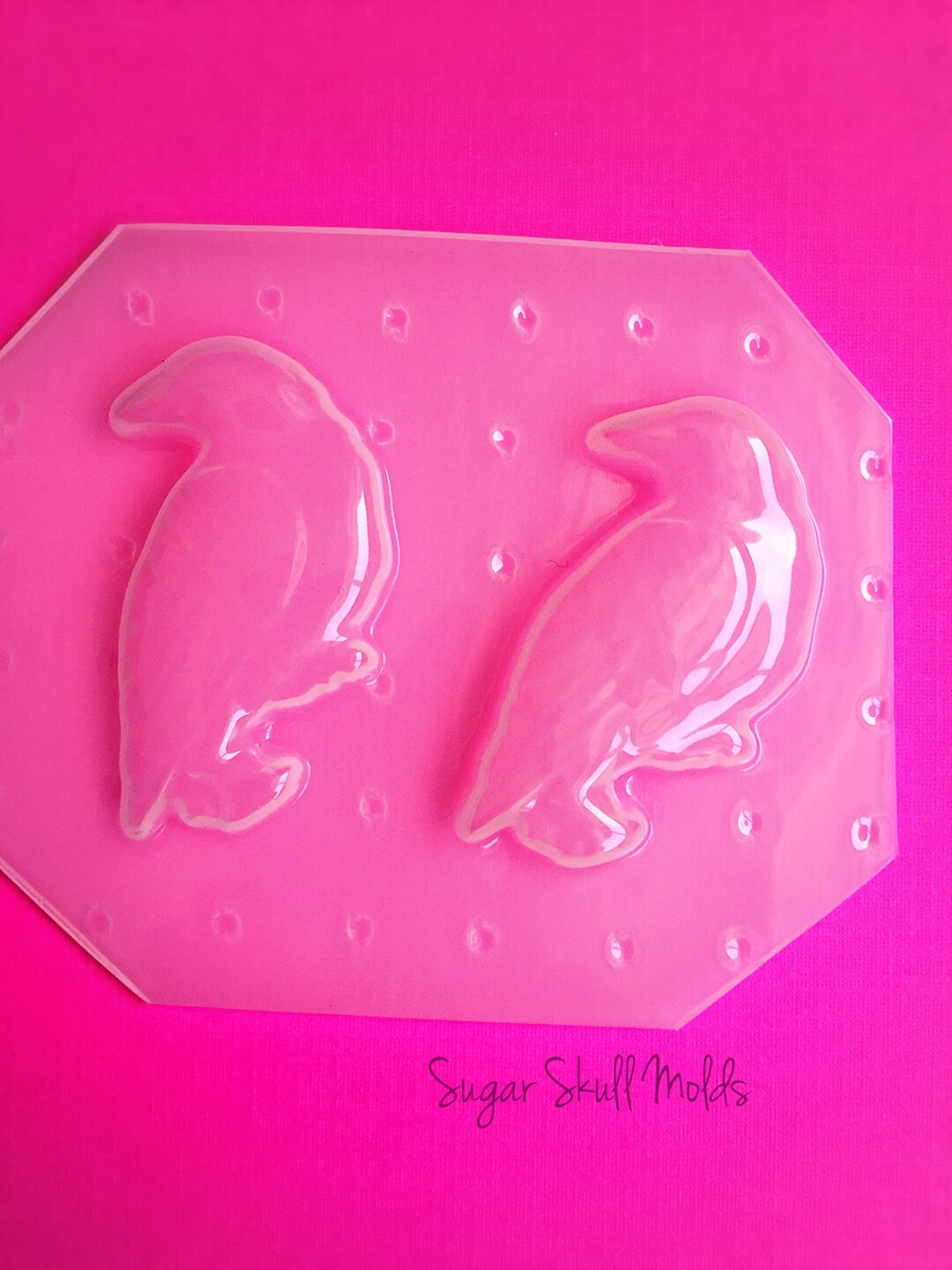 2pc Realistic Raven Bird Decoden Flexible Plastic Mold for Resin Crafts ...