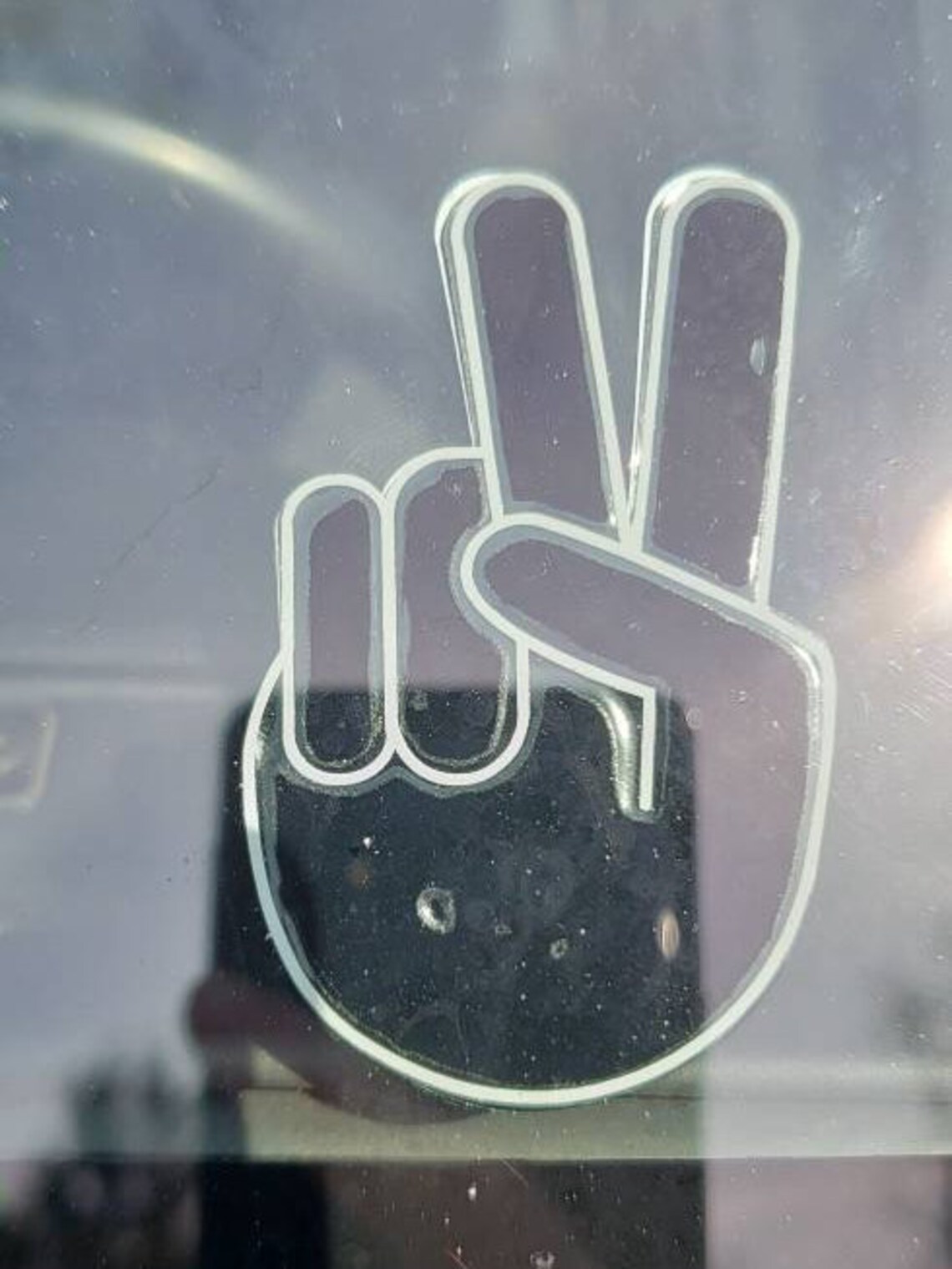 Peace Wave Sticker for Windshield Inside Your Jeep Peace - Etsy