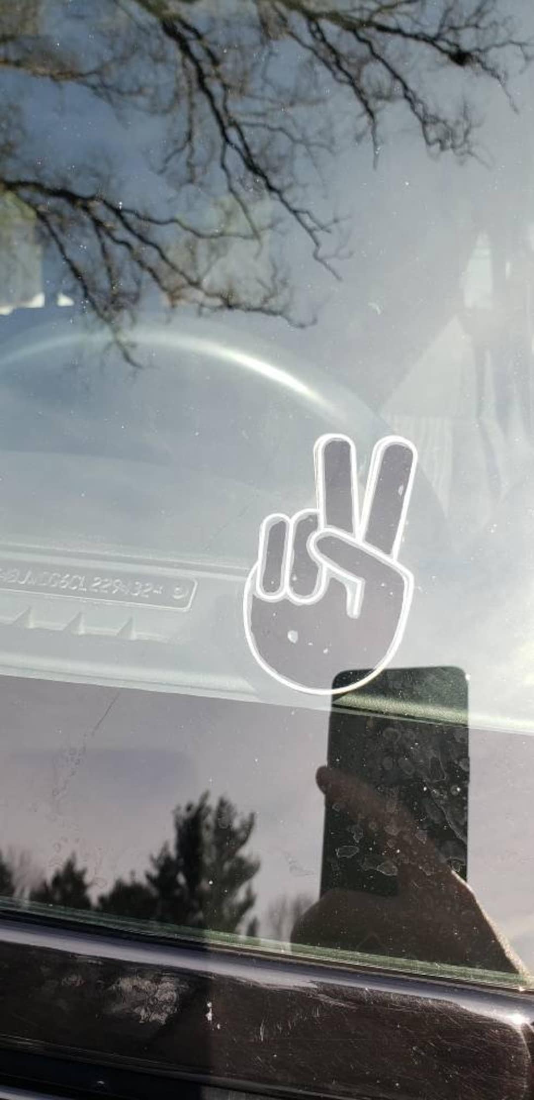 Peace Wave Sticker- for Windshield Inside Your Jeep - Peace Wave - Etsy