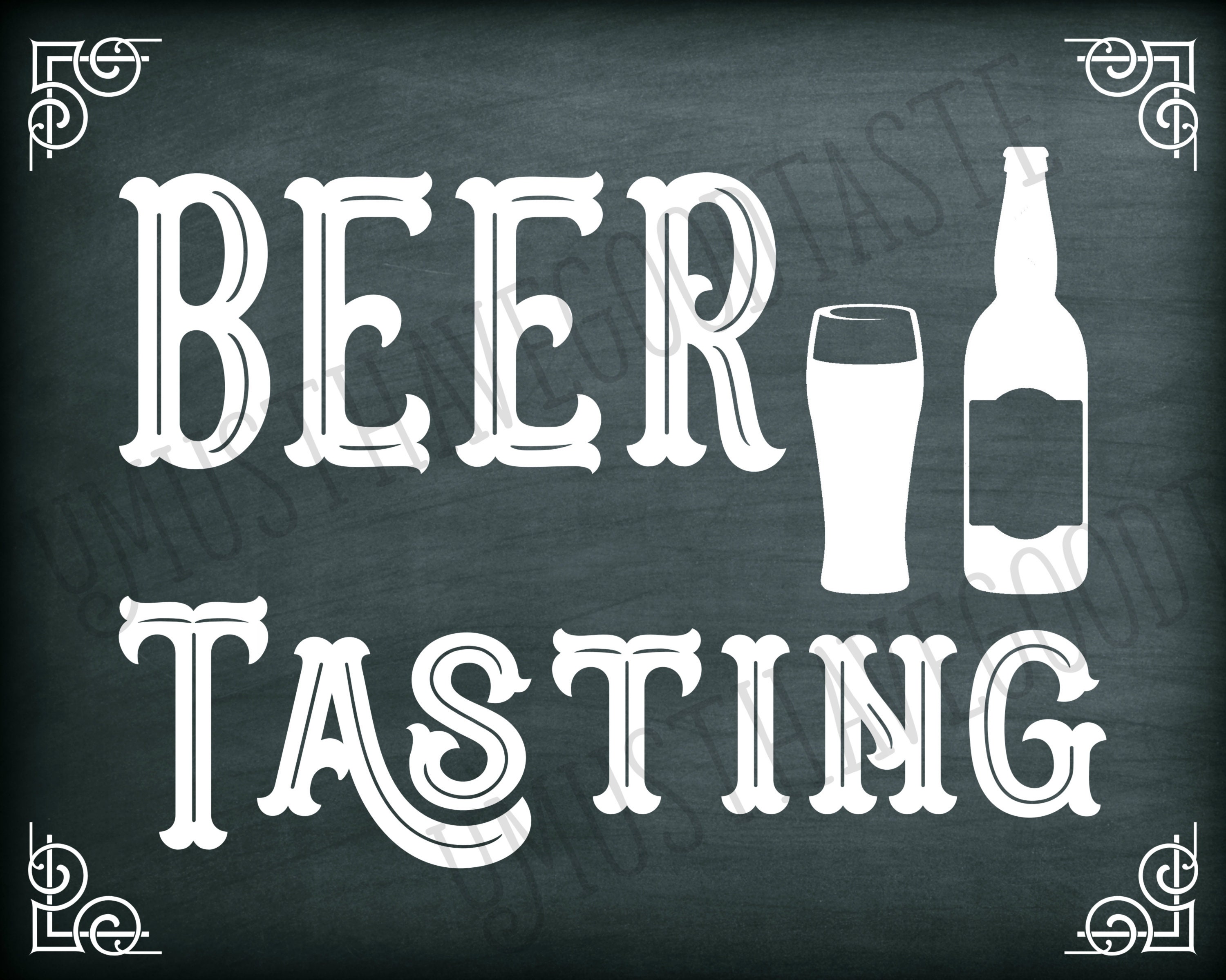 Instant digital download Beer Tasting Station Beer Tasting | Etsy