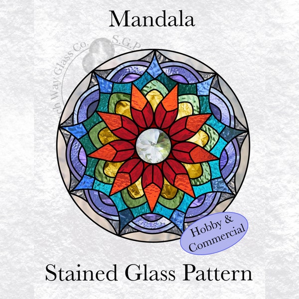 Stained Glass Mandala - Etsy