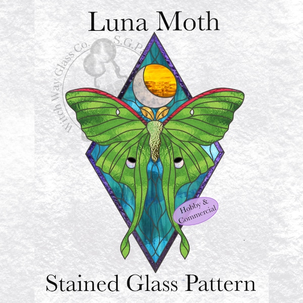 Stained Glass Moth - Etsy