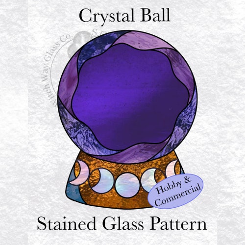 Spooky House Stained Glass Pattern digital PDF Format - Etsy