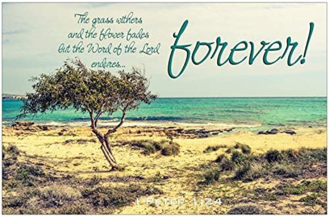 The Word of the Lord Endures Forever 11'' X 17'' Inspirational ...