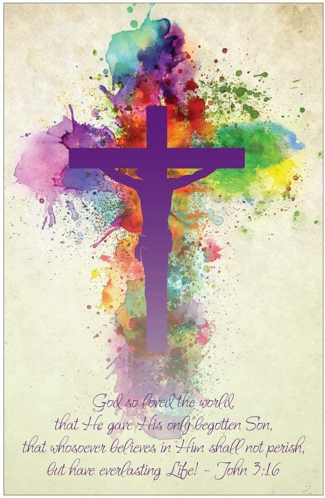 John 3:16 11'' X 17'' Inspirational Christian Poster-f63 - Etsy