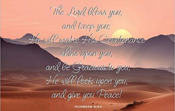 May the Lord Bless You and Keep You 11'' X | Etsy