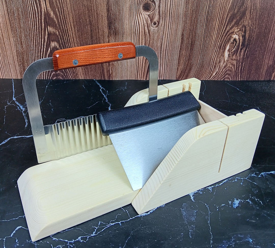 Wood Soap Cutting Box With Blade and Wavy Cutter - Etsy