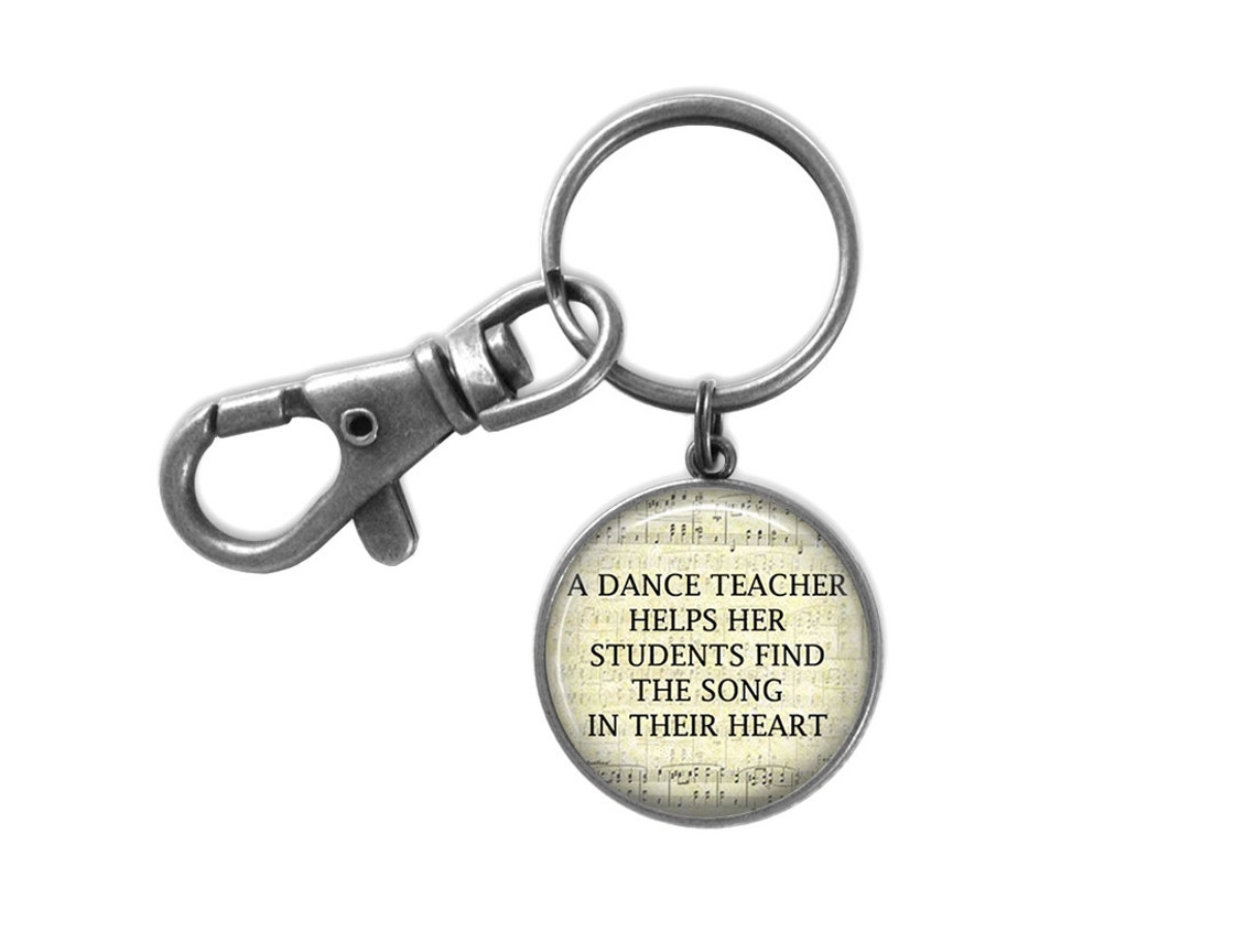 Dance Teacher Dance Pendant Dance Dance Teacher Keychain - Etsy
