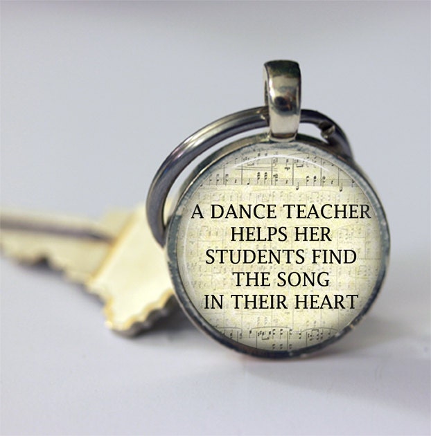 Dance Teacher Dance Pendant Dance Dance Teacher Keychain - Etsy