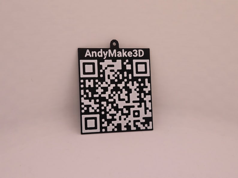 Custom 3D Printed QR Code Business Card: Website, Wifi, Contact Info - Etsy