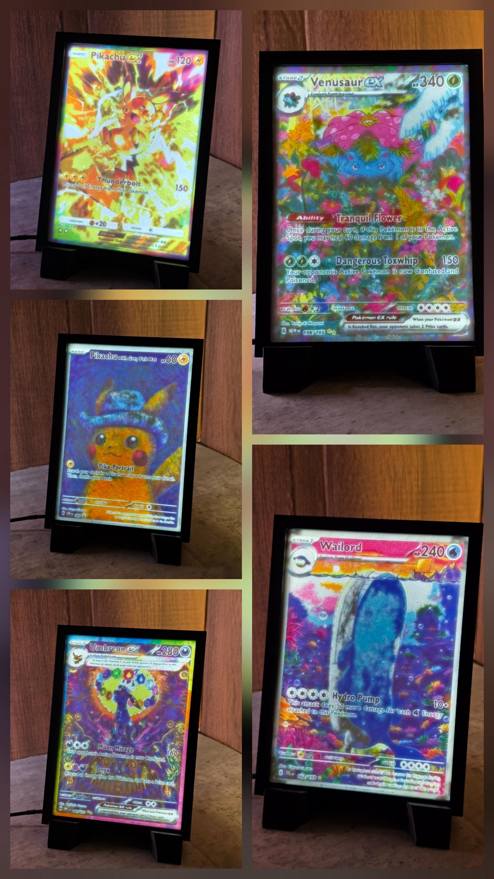 Personalized Pokemon Card Lamp Custom Light-up Lithophane With 3D ...