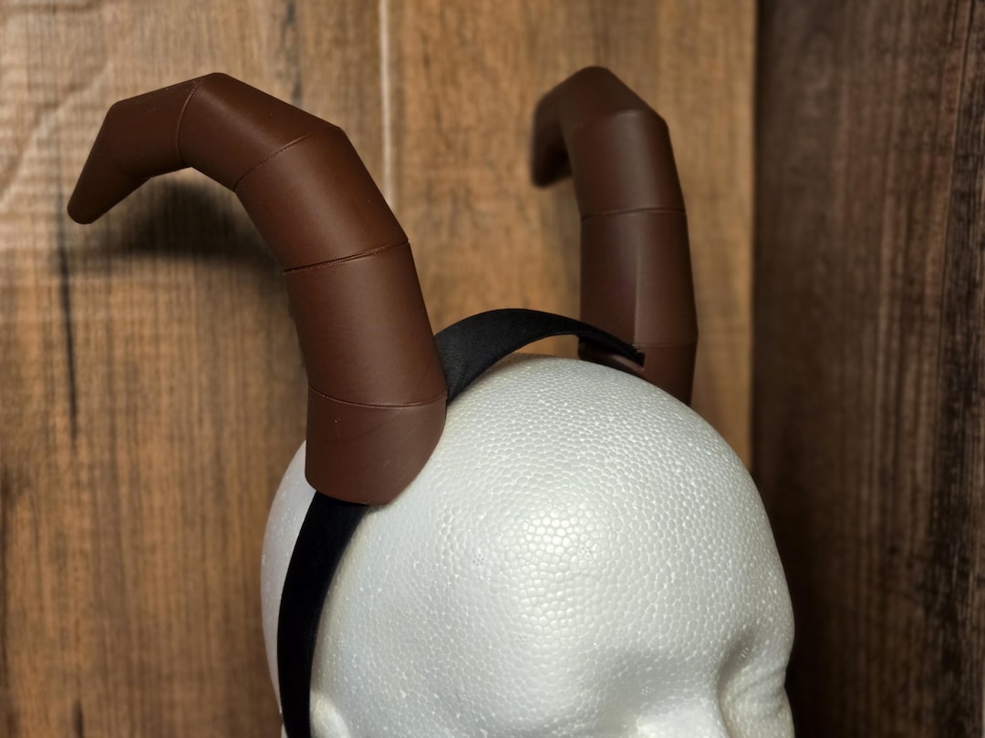 Goat Horns for Cosplay 3D Printed With Headband - Etsy