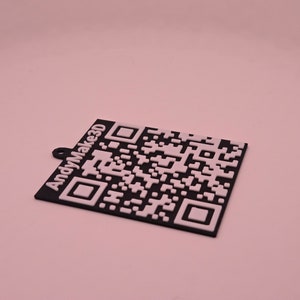 Custom 3D Printed QR Code Card for Website Link, Business Card, Wifi ...