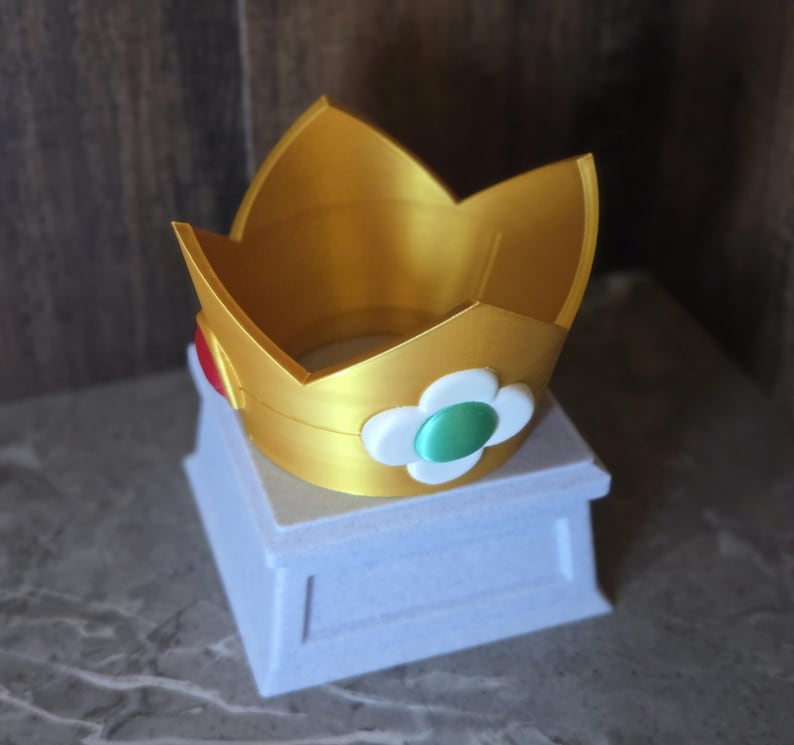 Princess Daisy Super Mario Bros Cosplay Crown Replica With Removable ...