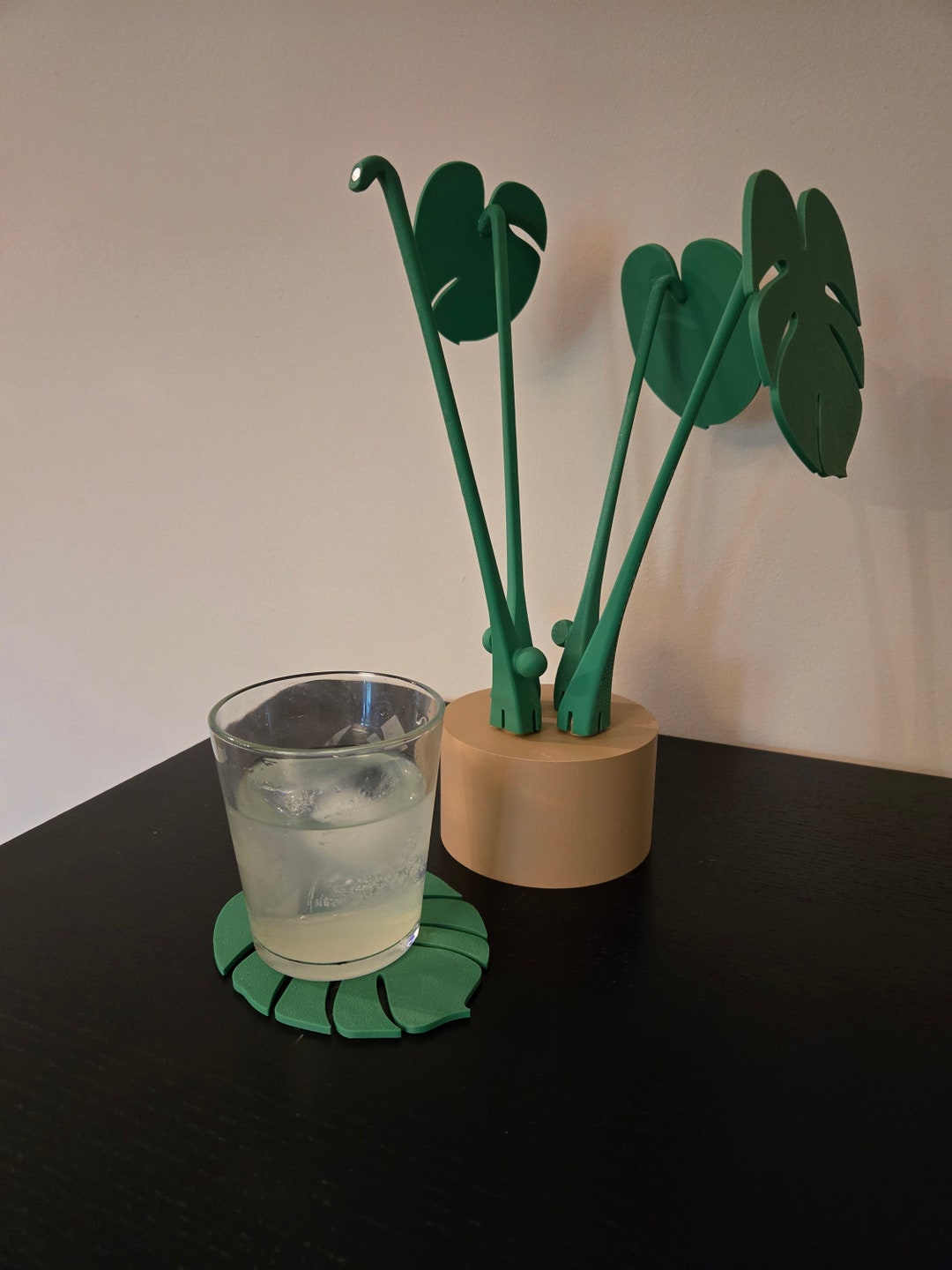 3D Printed Monstera Plant Coaster Set - Etsy