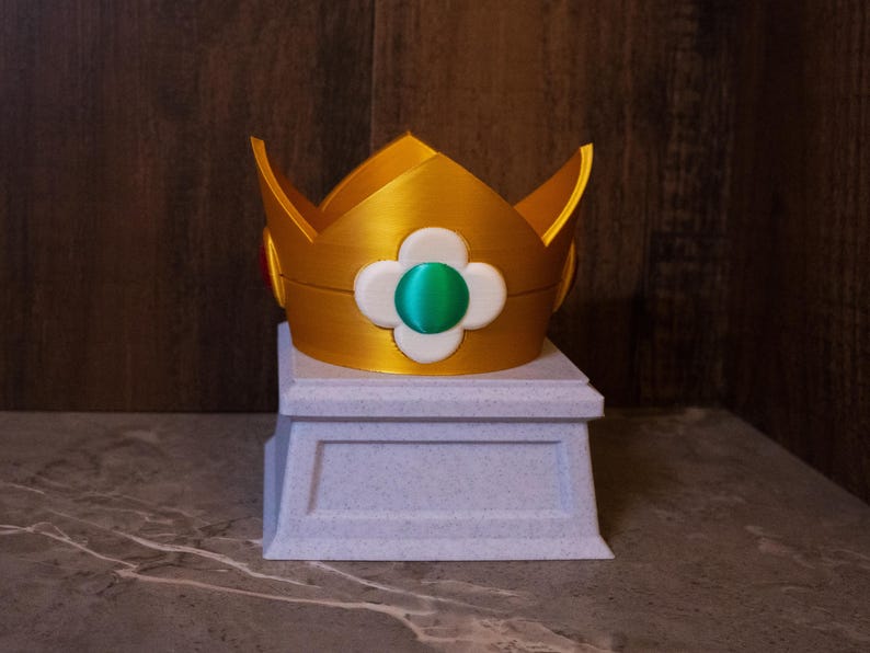 Princess Daisy Super Mario Bros Cosplay Crown Replica With Removable ...
