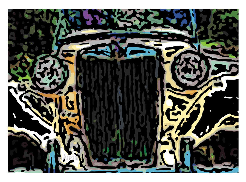 MG Sports Car Model TD 1952 Illustration Greeting Card - Etsy