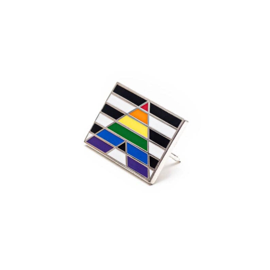 LGBTQ Straight Ally Pride Flag Enamel Pin Shop - Etsy