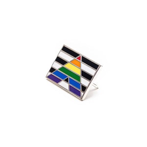 LGBTQ Straight Ally Pride Flag Enamel Pin Shop - Etsy