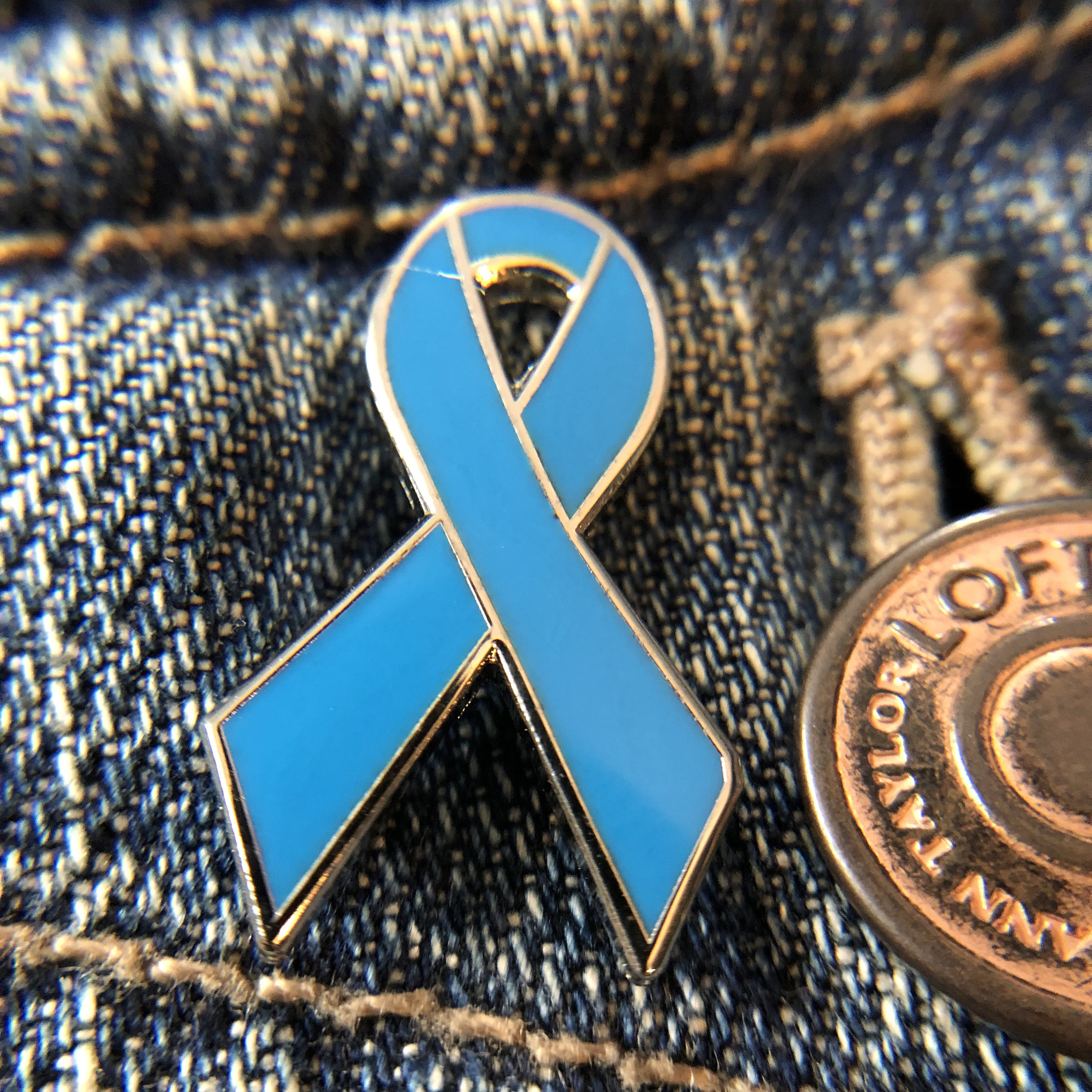 Light Blue Awareness Ribbon Enamel Pin Prostate Cancer - Etsy