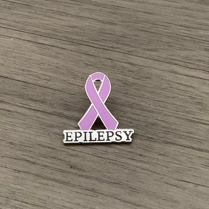Epilepsy Awareness Ribbon Enamel Pin & Keychain Set - Etsy