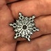 Antique Silver Snowflake Enamel Pin, Lapel Pin, Winter Solstice ...