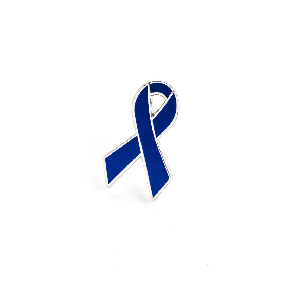 Navy Awareness Ribbon Enamel Pins - Arthritis Child Abuse Colitis Colon ...