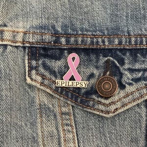 Epilepsy Awareness Ribbon Enamel Pin & Keychain Set - Etsy