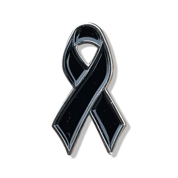 Black Ribbon Mourning Pin