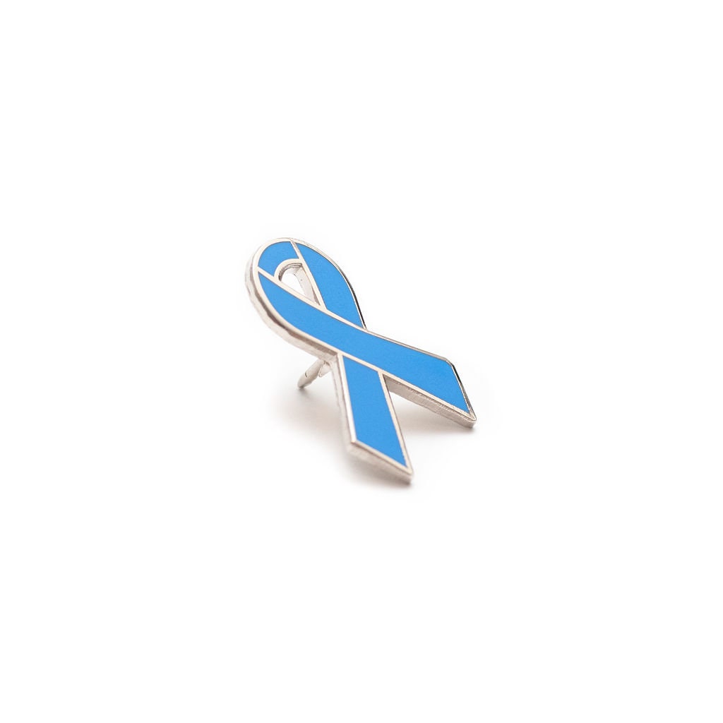 Light Blue Awareness Ribbon Enamel Pin Prostate Cancer - Etsy