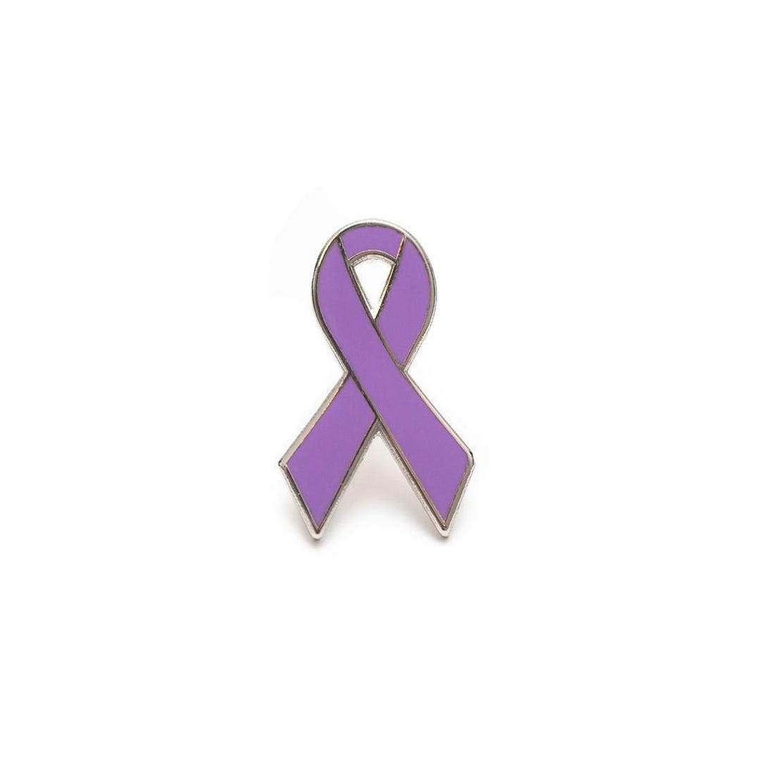 Lavender Awareness Ribbon Pin: Cancer, Epilepsy, Craniosynostosis - Etsy