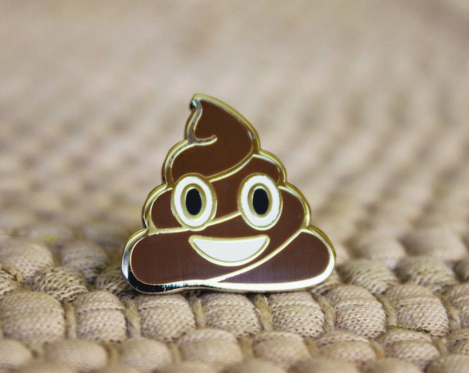 Poop Emoji Buttons by Flair Originals/ Novelty Social Media Funny ...