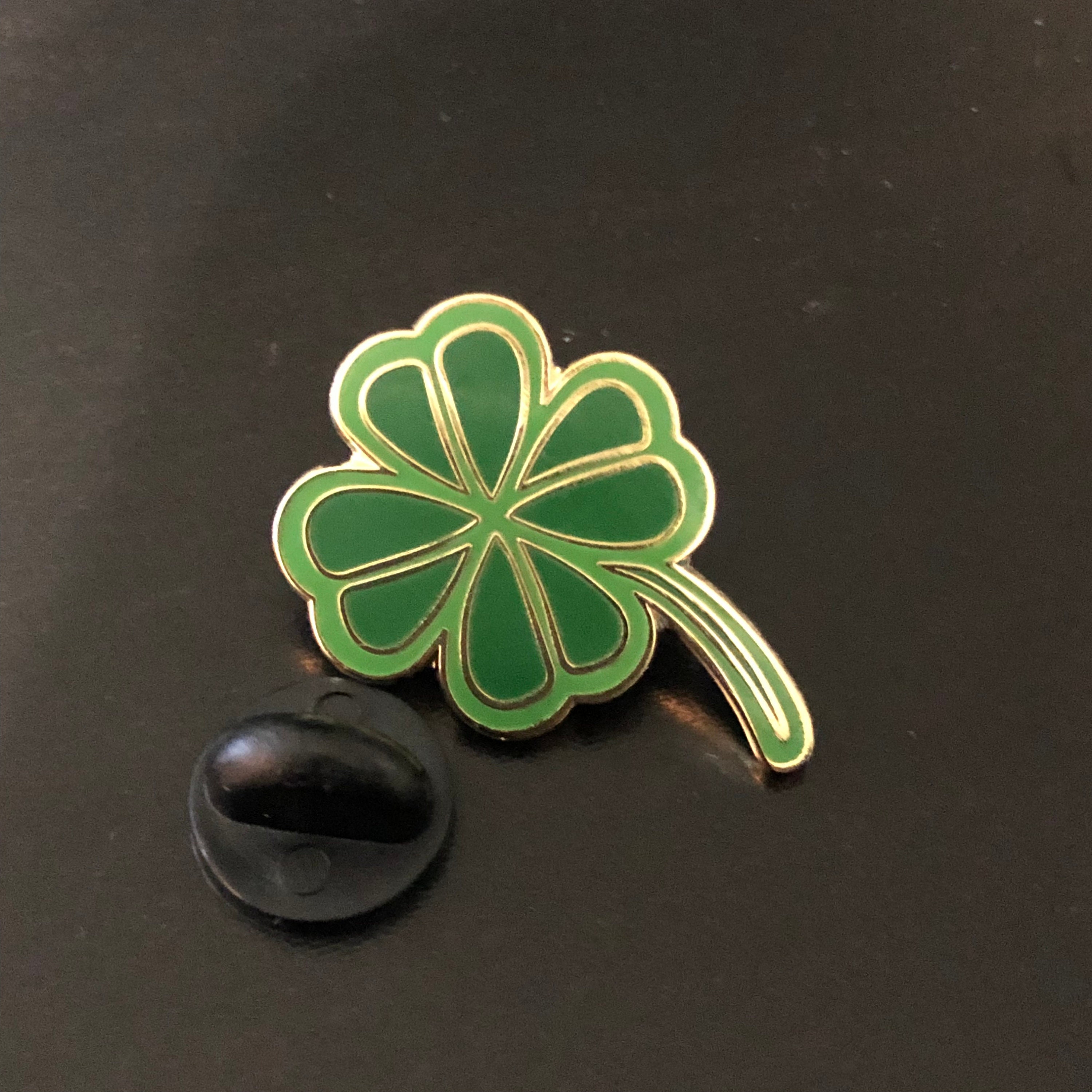 Small Shamrock Enamel Pin 1 Lucky Shamrock Lucky Charm | Etsy