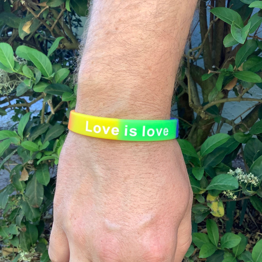 Rainbow Equality Wristband: LGBT Pride Silicone Bracelet - Etsy