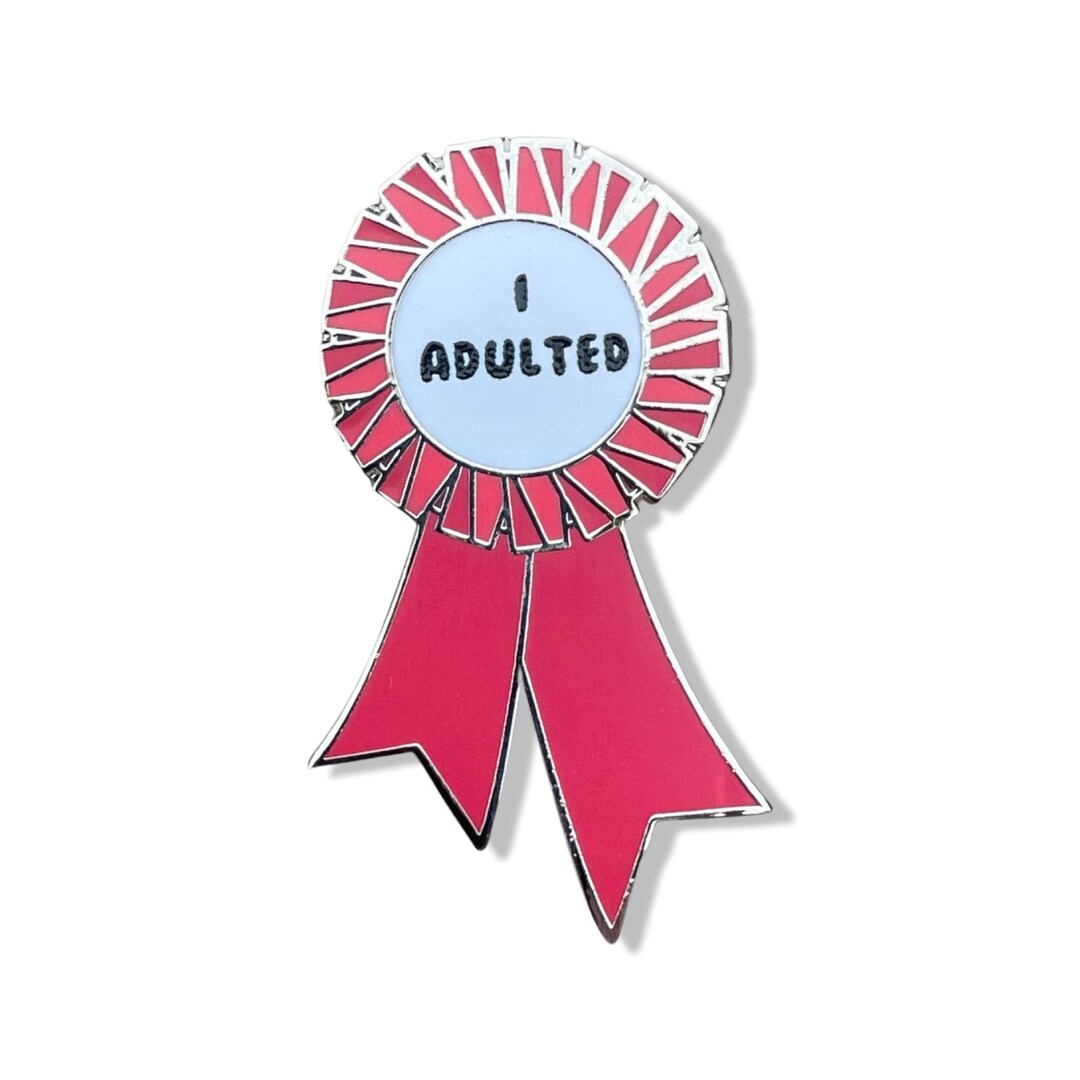 Sarcastic Red Award Ribbon Pin (hard Enamel, 1") - Etsy