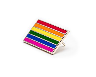 LGBTQ Rainbow Pin - Etsy