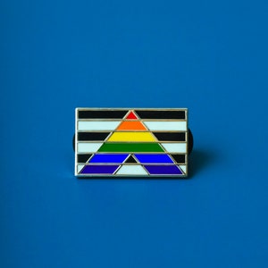 LGBTQ Straight Ally Pride Flag Enamel Pin Shop - Etsy