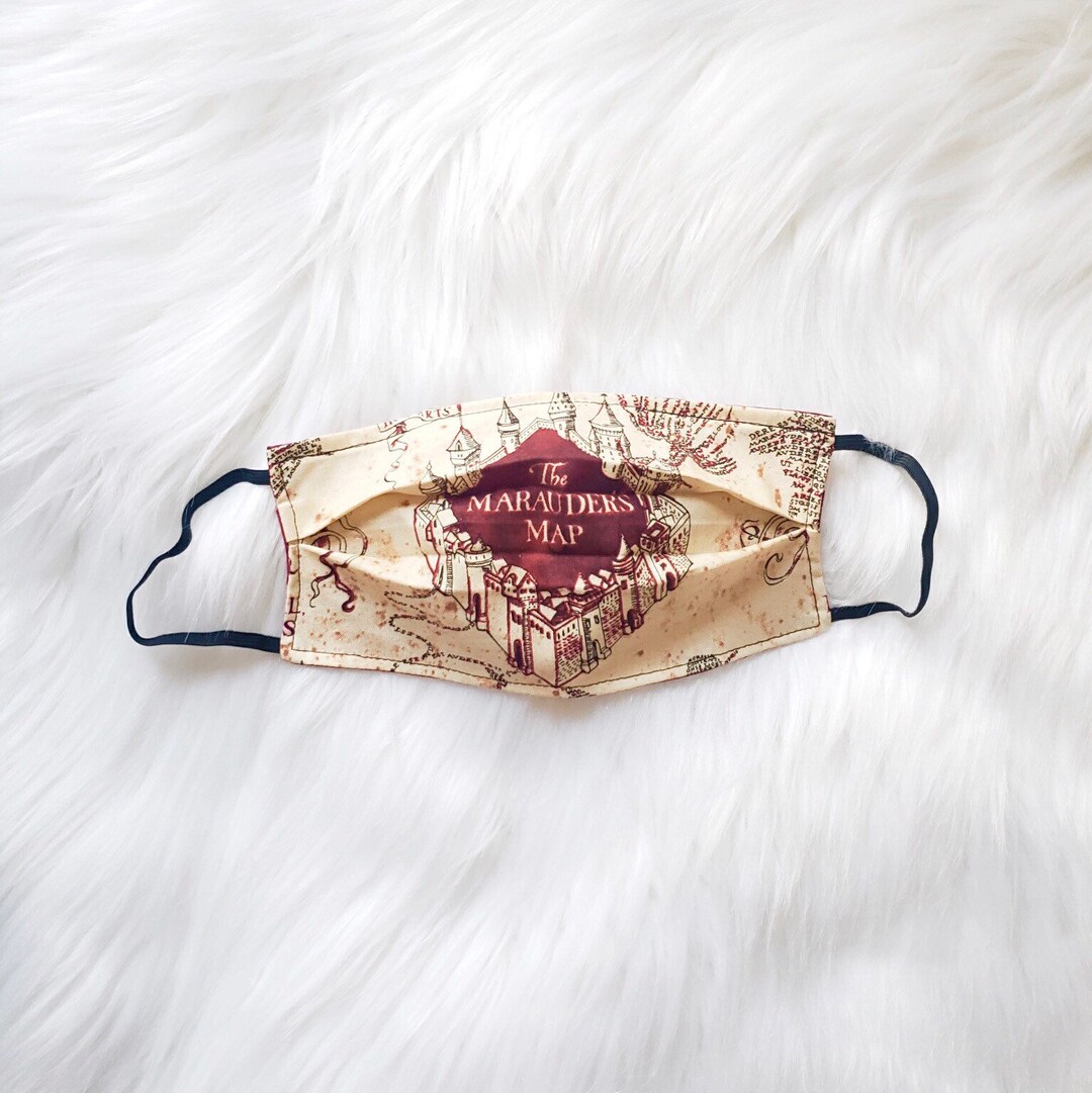 Marauders Map Face Mask - Etsy