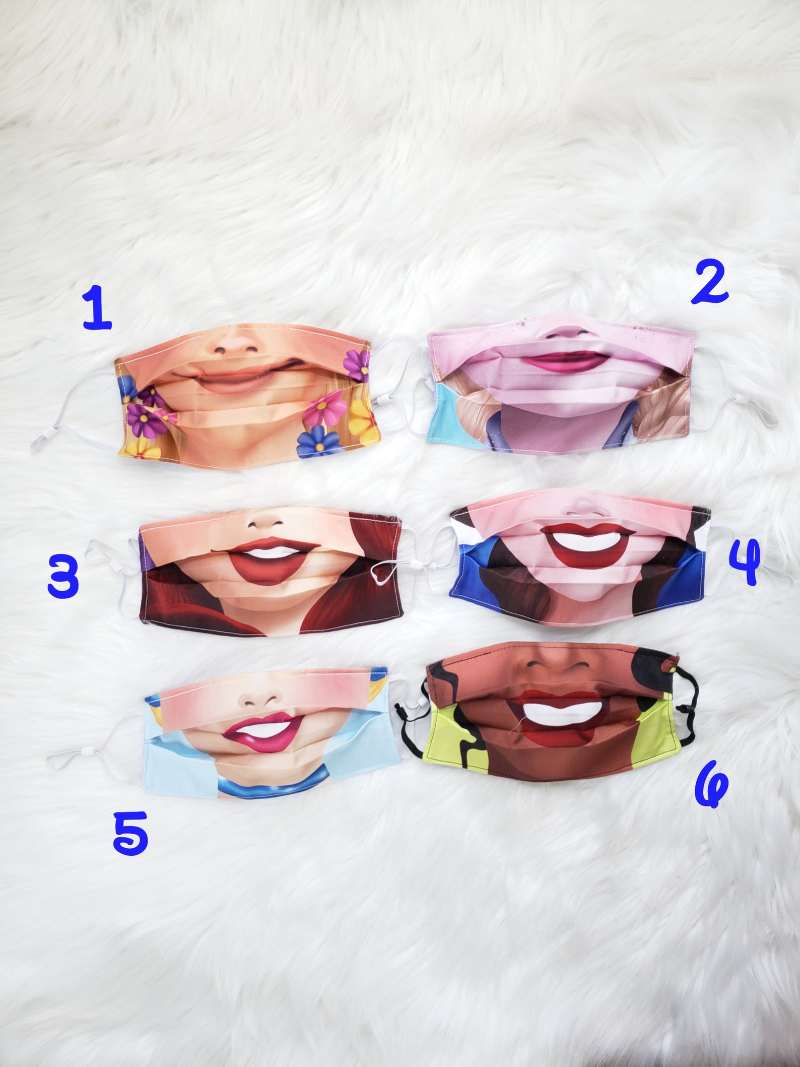 Princess Character Face Mask - Etsy