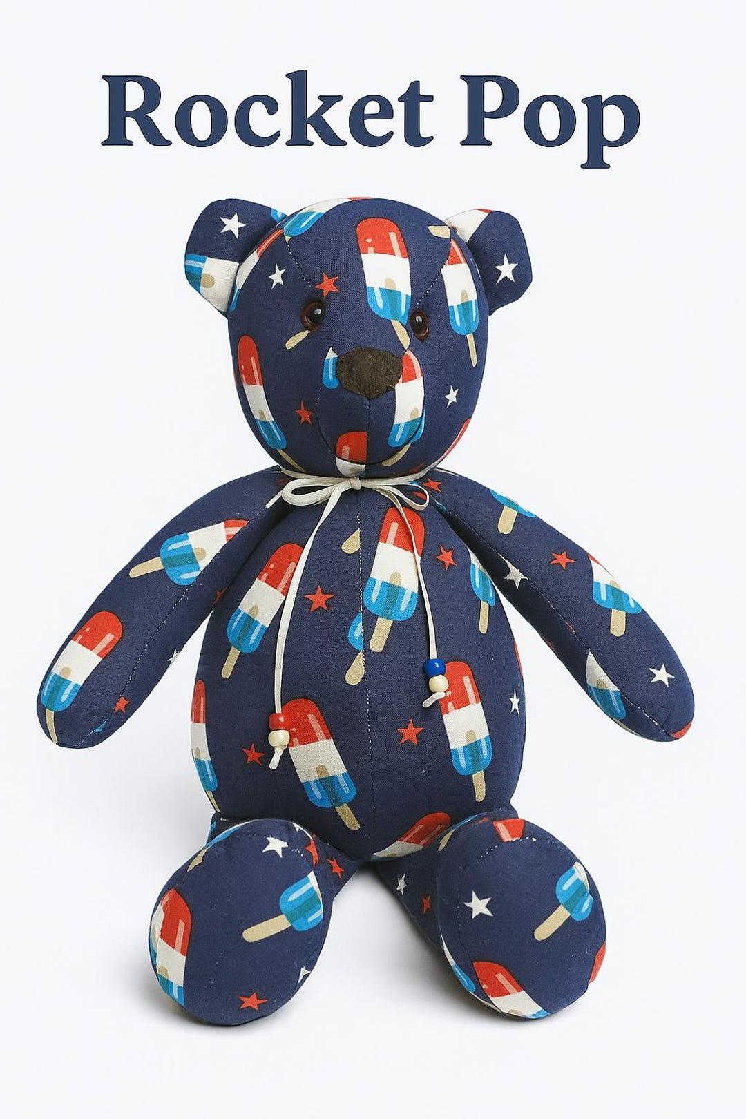 Meet Rocket Pop..the Patriotic Red, White, and Blue Teddy Bear - Etsy